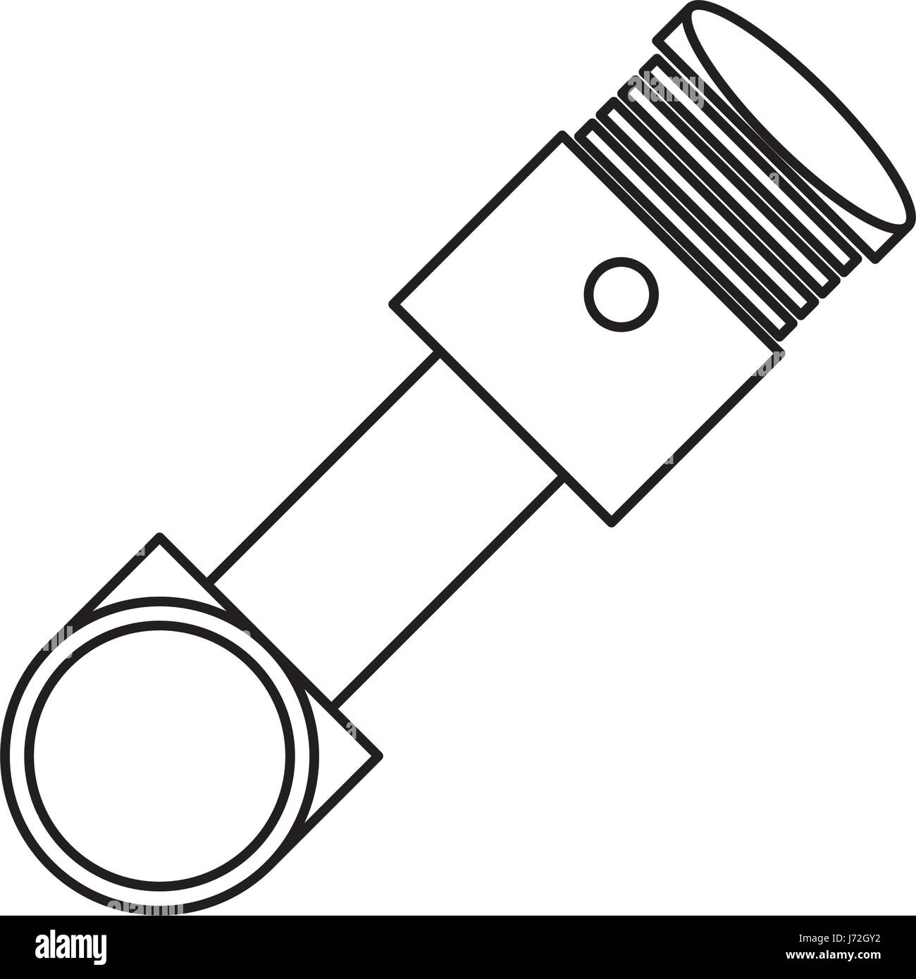 Engine piston isolated Stock Vector Image & Art - Alamy