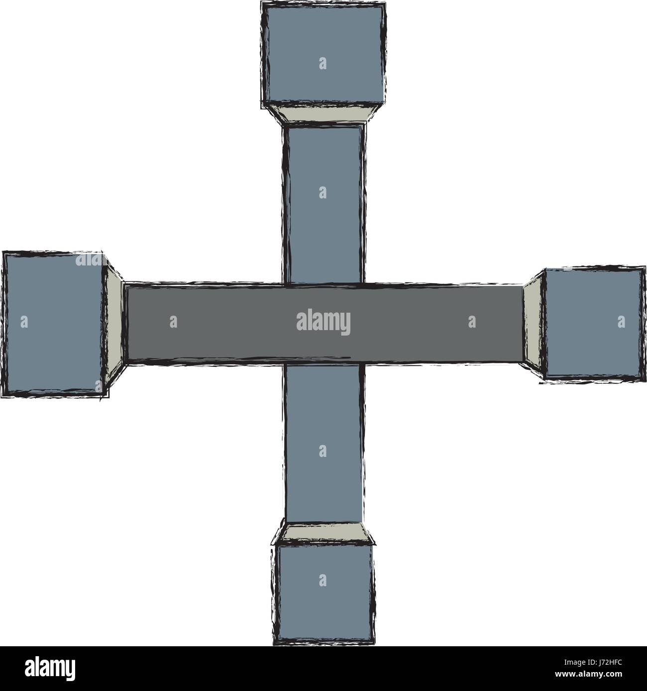 Sketch Cross High Resolution Stock Photography and Images - Alamy