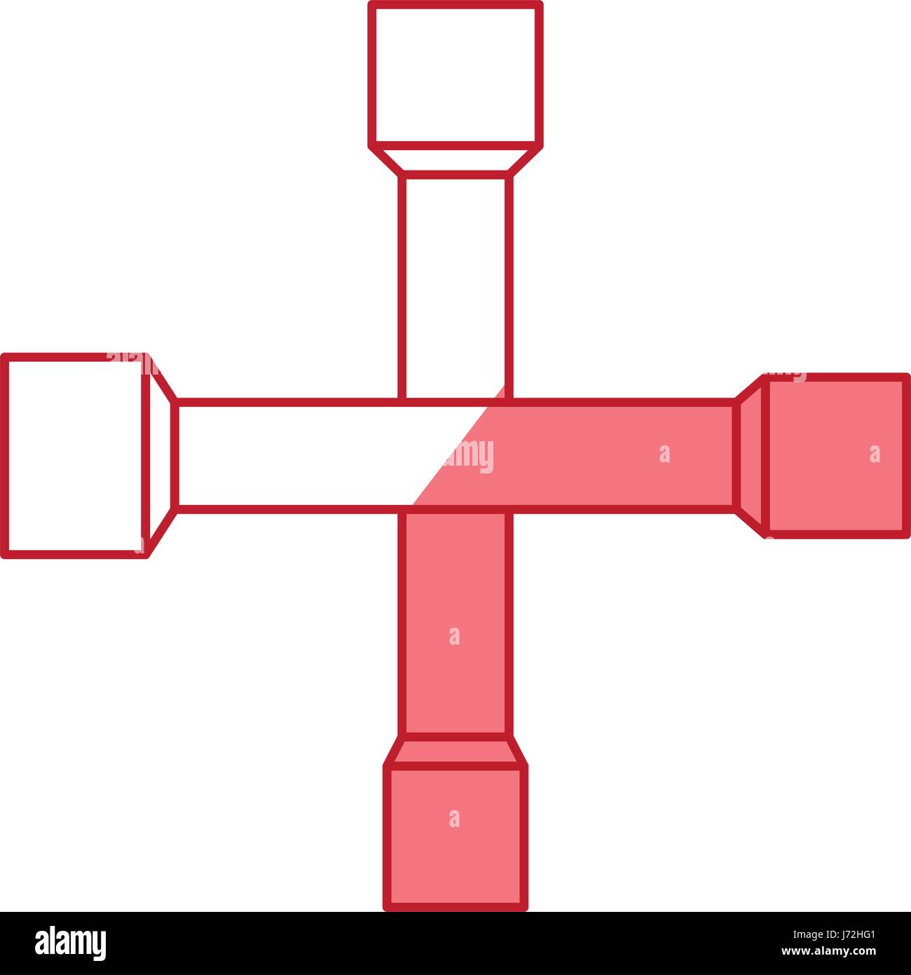 cross wrench tool Stock Vector Image & Art - Alamy