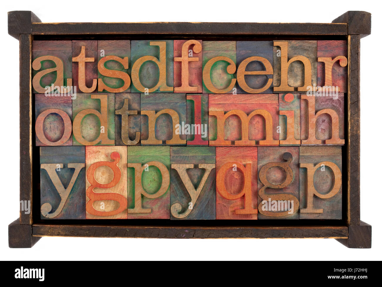 wood letterpress box boxes rustical rustic alphabet type model build ...