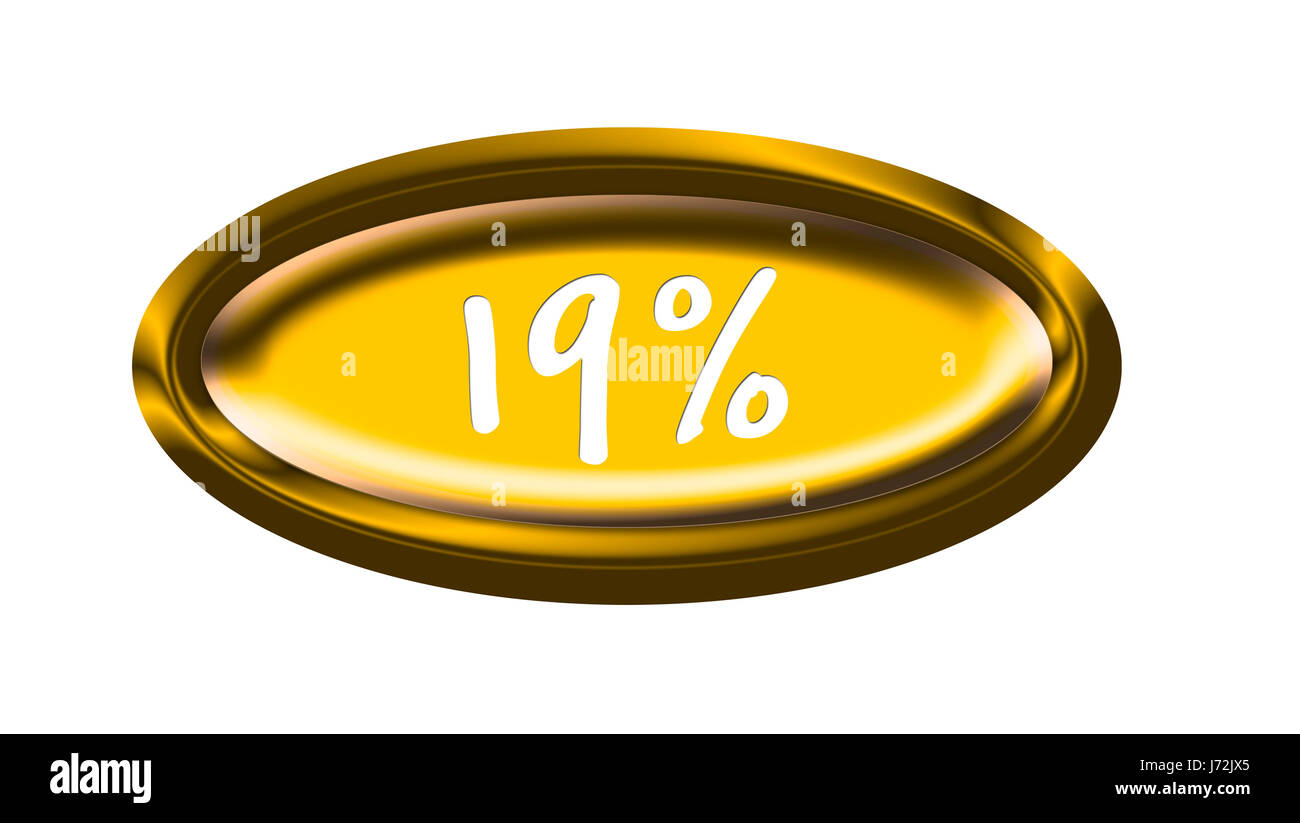 19 percent button Stock Photo - Alamy
