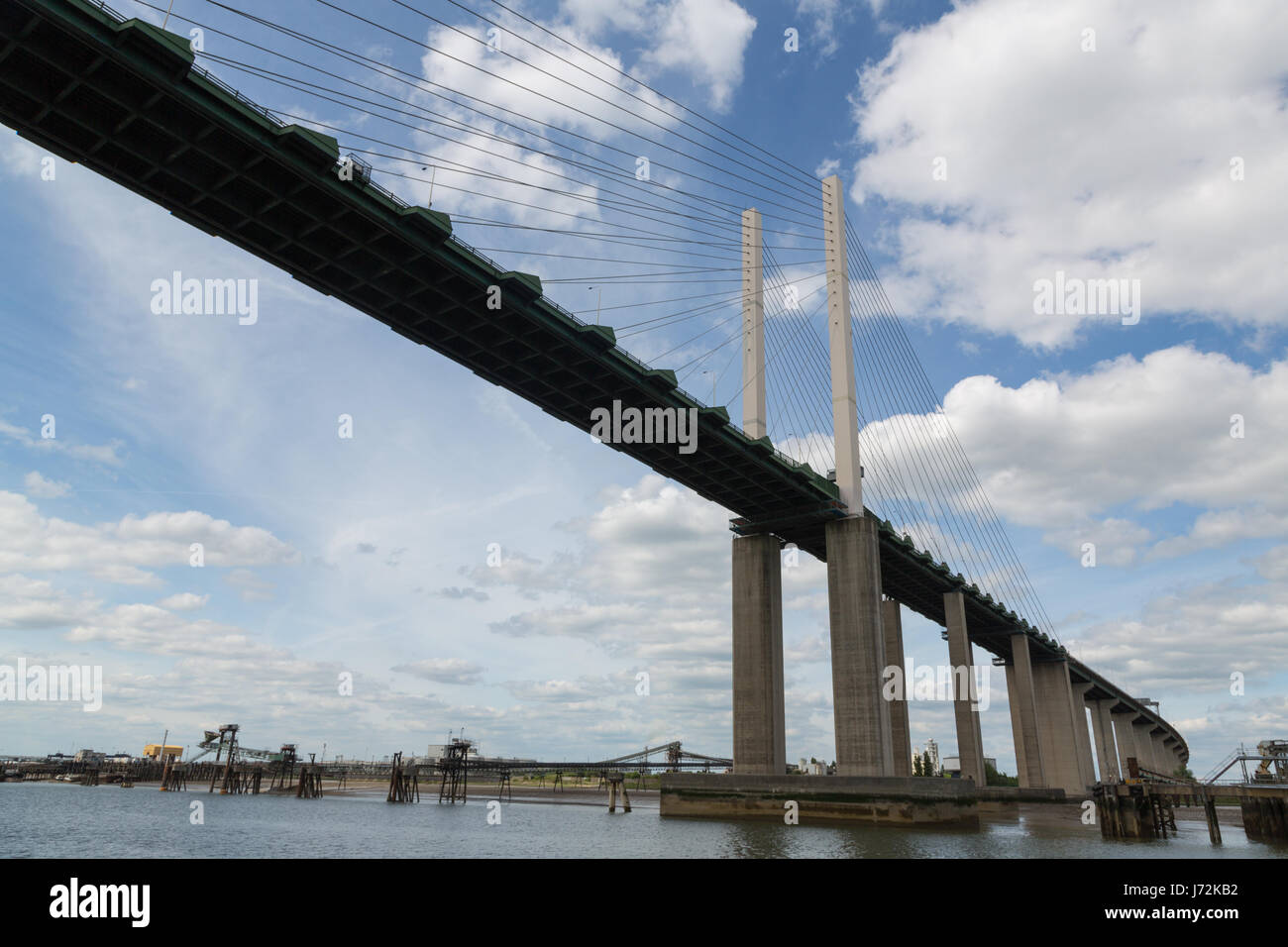 The Queen Elizabeth II Bridge is part of the Dartford Crossing ...