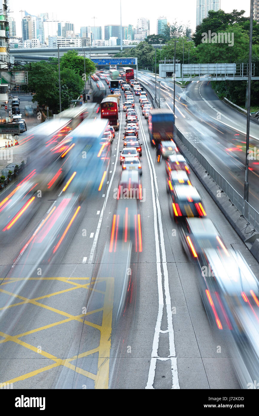 traffic transportation transport busy trail jam motion postponement ...