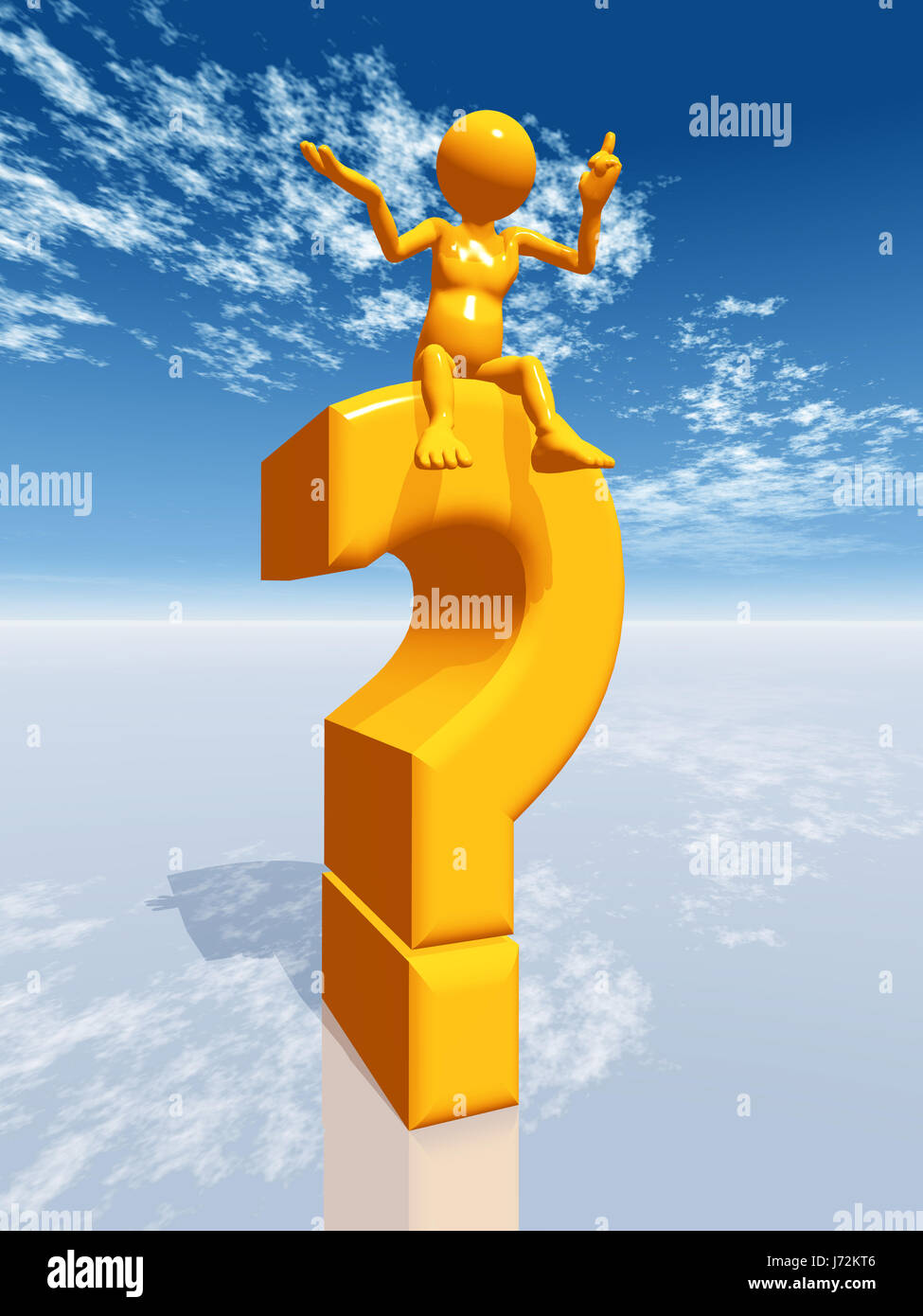 question mark with denker Stock Photo - Alamy
