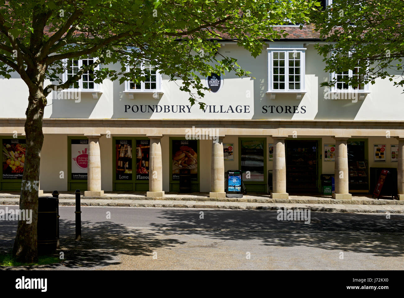 Poundbury Village Stores, near Dorchester, Dorset, England UK Stock ...
