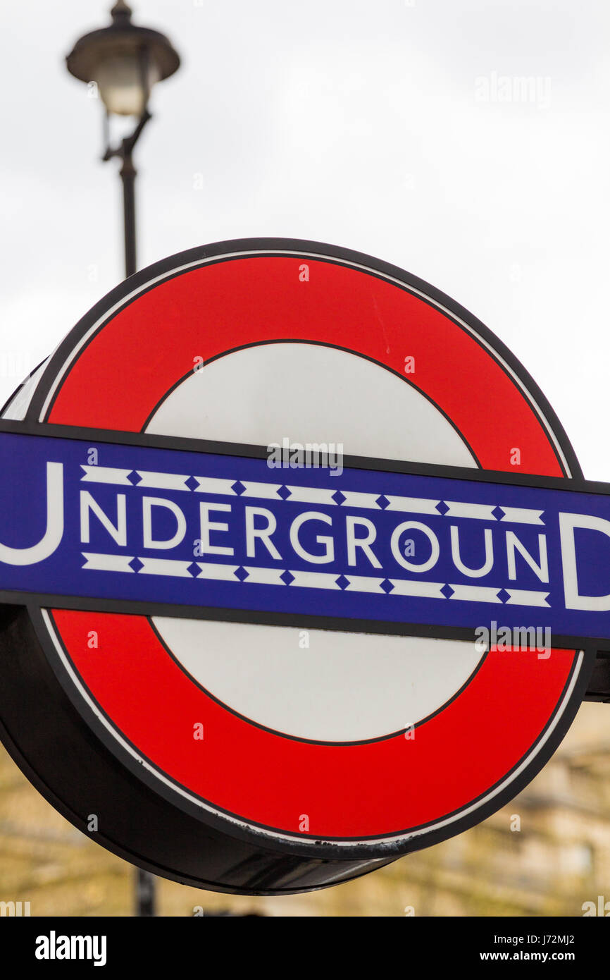 London, UK - 1st April, 2017: Image of traditional London Underground ...