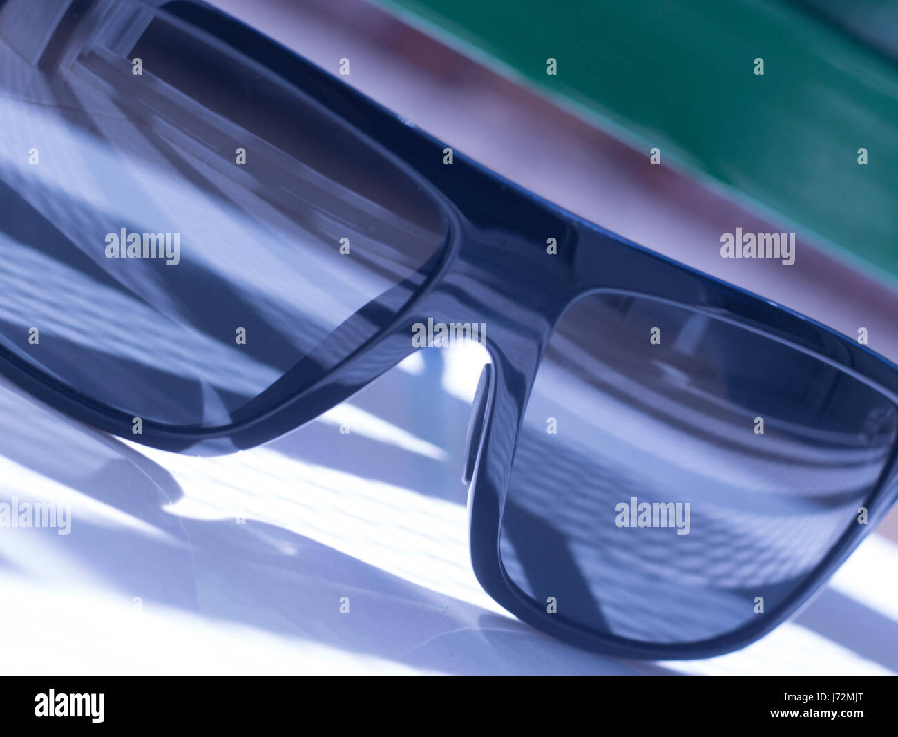 Men's fashion sunglasses. Dark tinted UV protection glasses used to ...