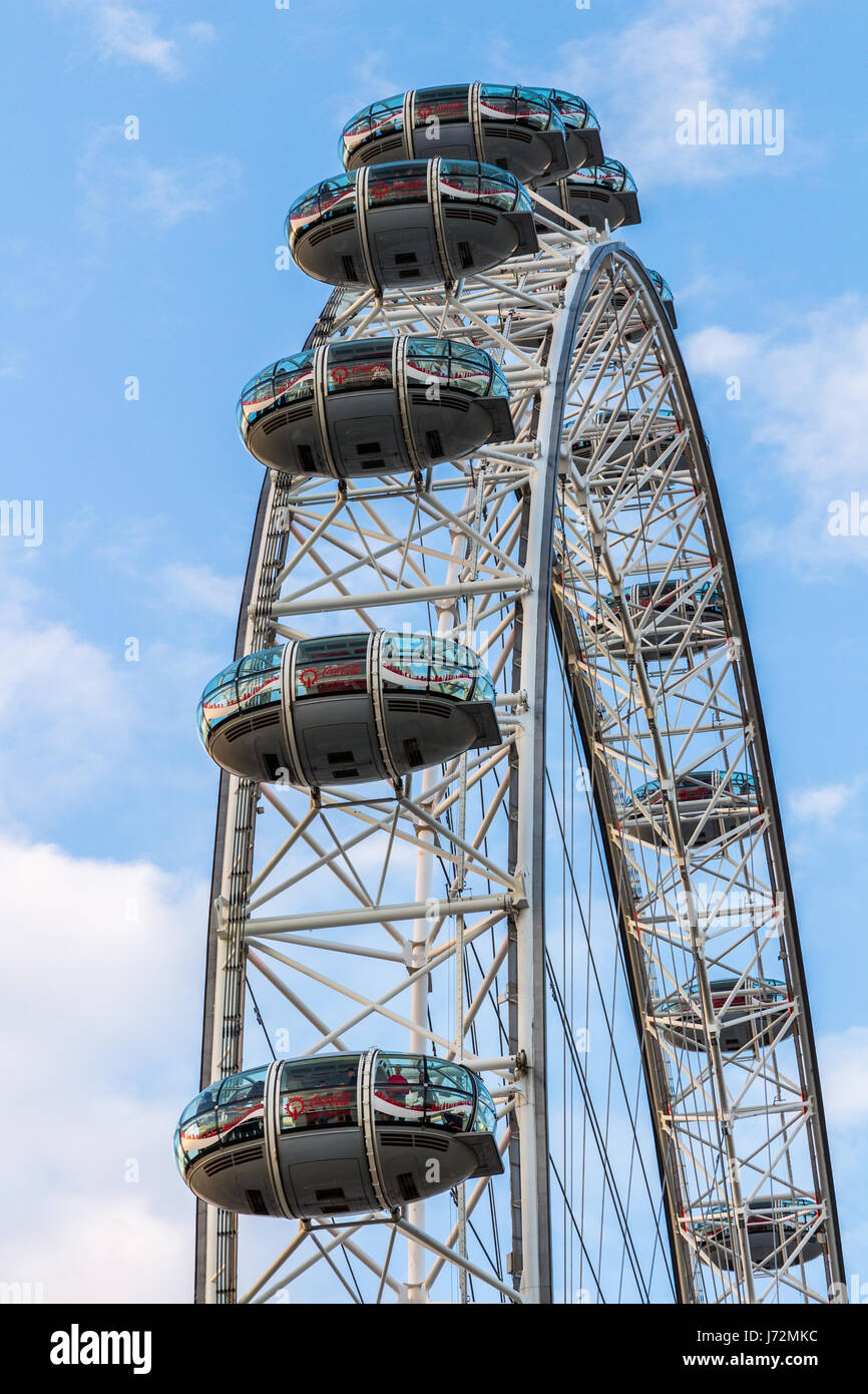 London, UK - 1st April, 2017: Detail of London Eye (London, UK ...