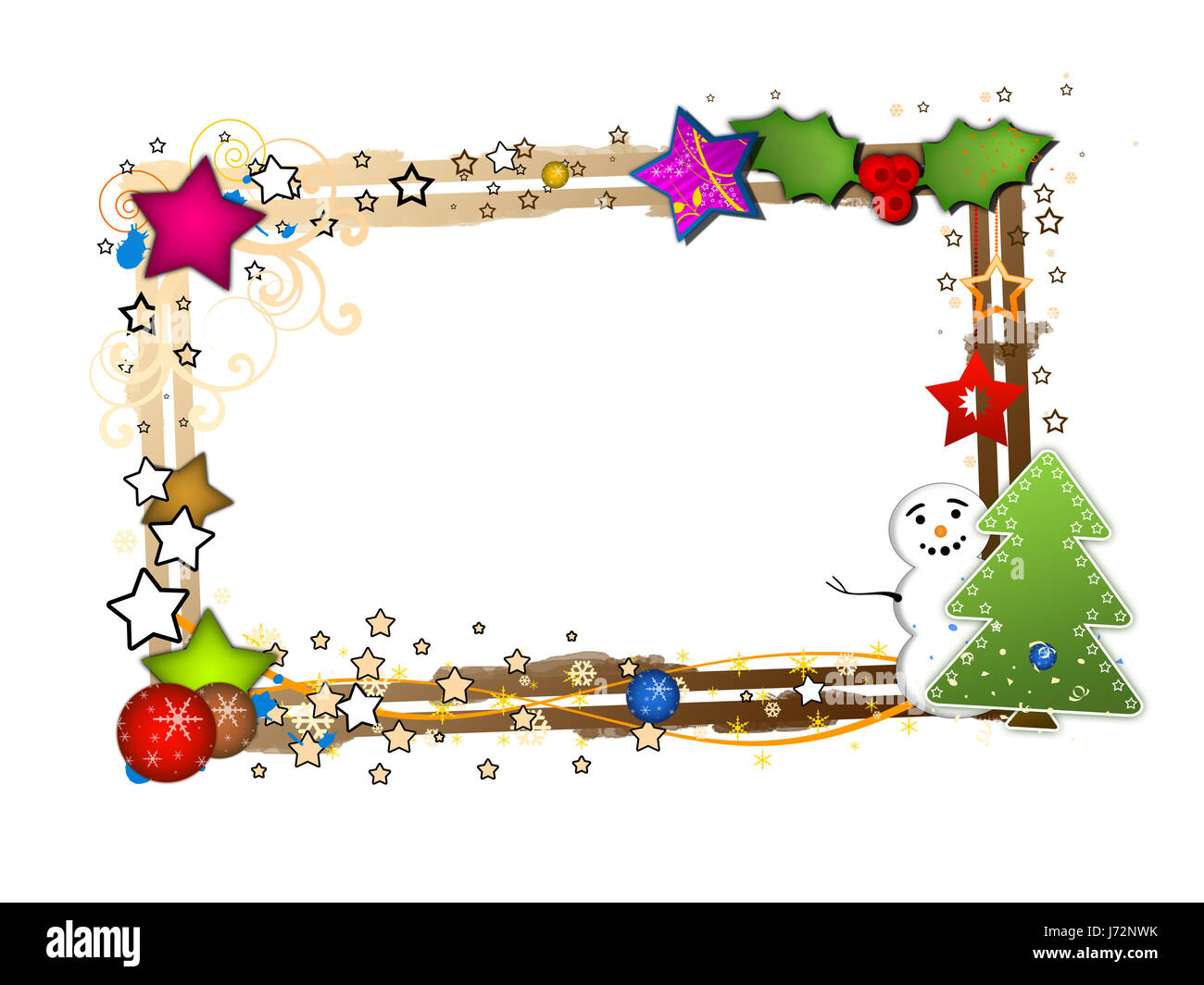 Christmas tree invitation card blank Cut Out Stock Images & Pictures ...