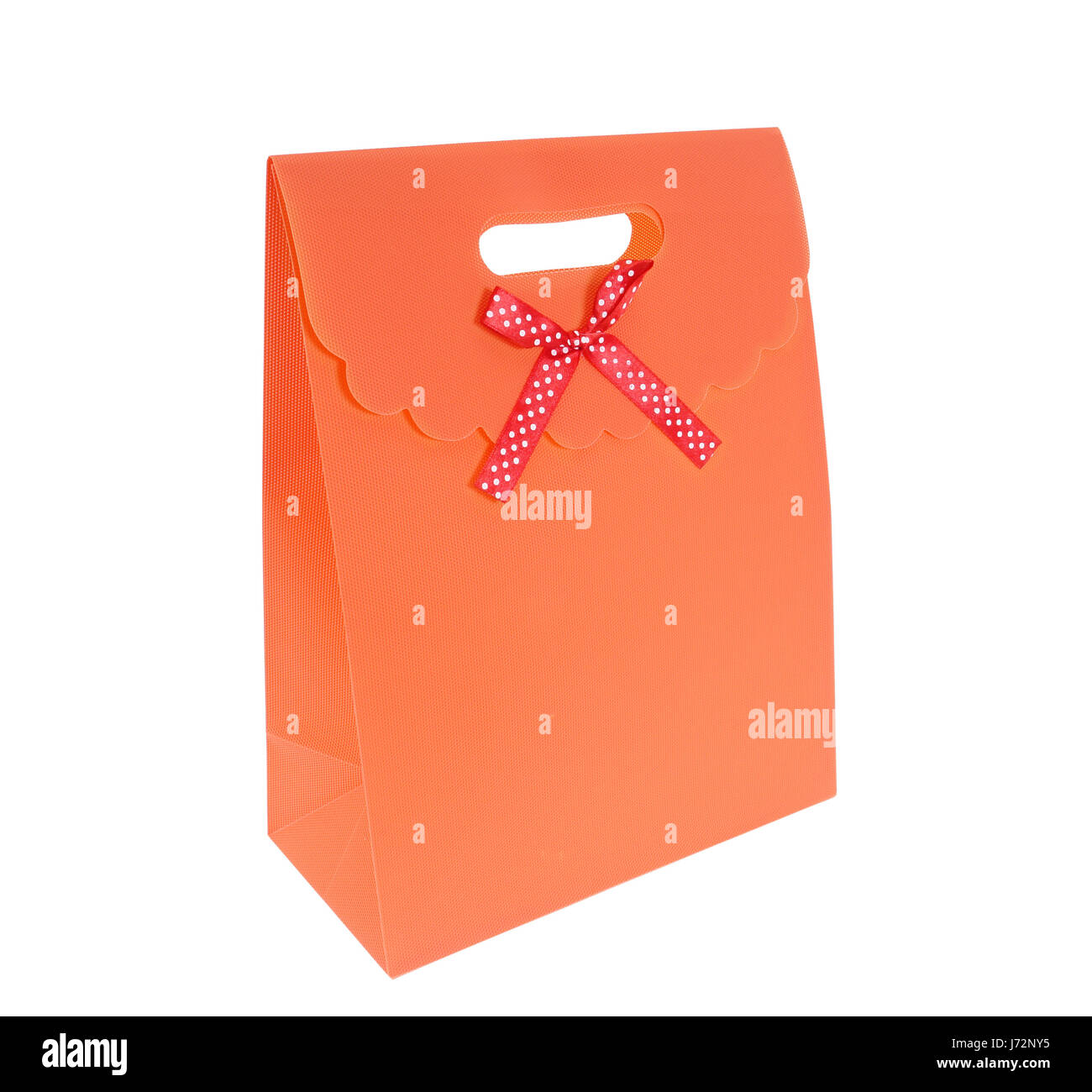 isolated gift package bag orange packet packing packaging parcel ...