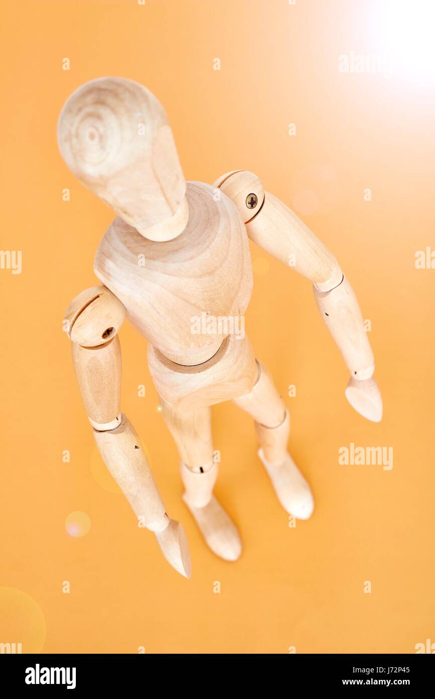 A studio photo of a wooden toy mannequin Stock Photo - Alamy
