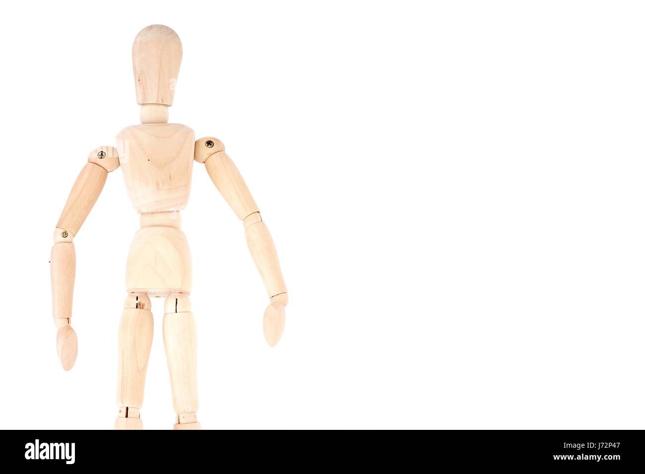 A studio photo of a wooden toy mannequin Stock Photo - Alamy
