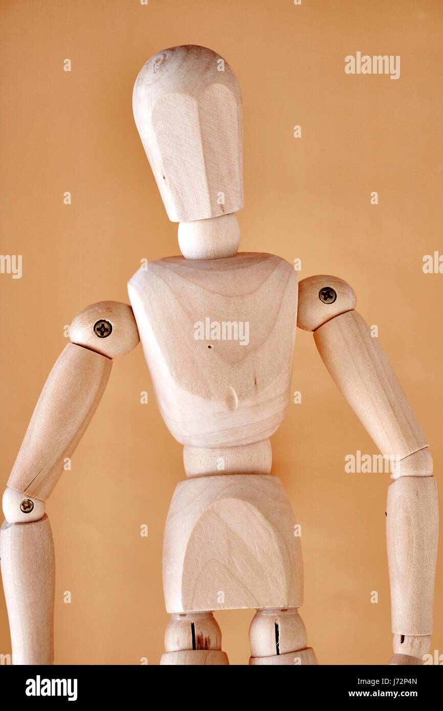 A studio photo of a wooden toy mannequin Stock Photo - Alamy