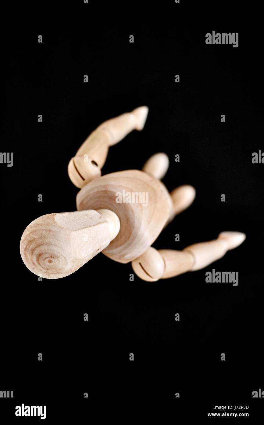 A studio photo of a wooden toy mannequin Stock Photo - Alamy