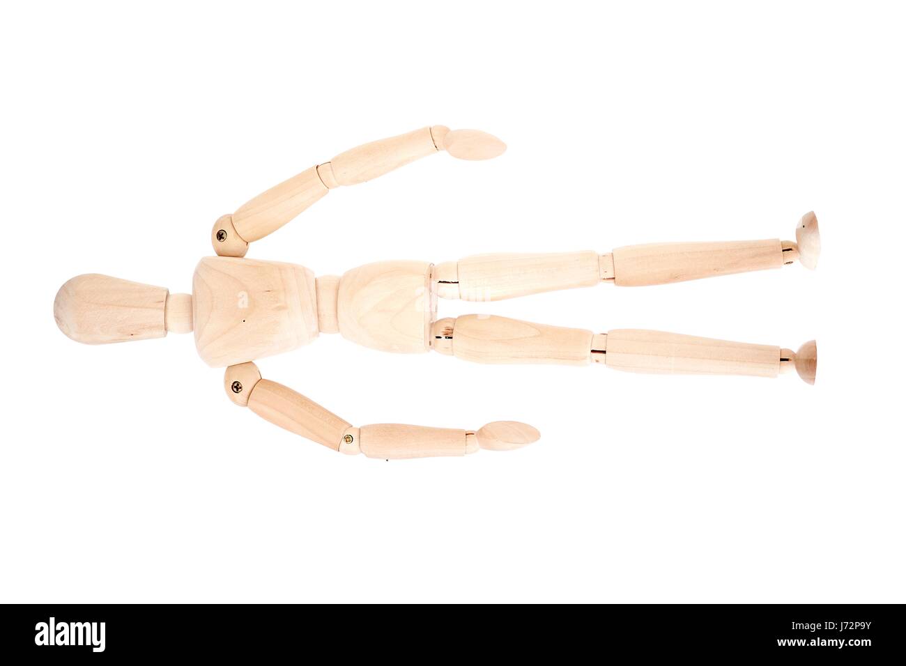 A studio photo of a wooden toy mannequin Stock Photo - Alamy