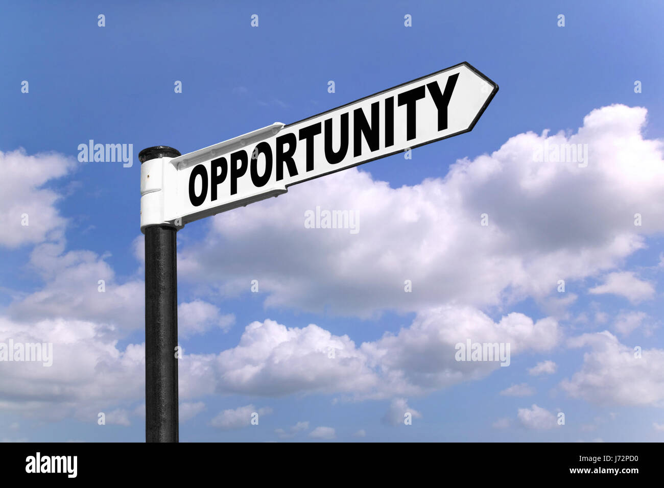 signpost opportunity sign blue object model design project concept plan ...