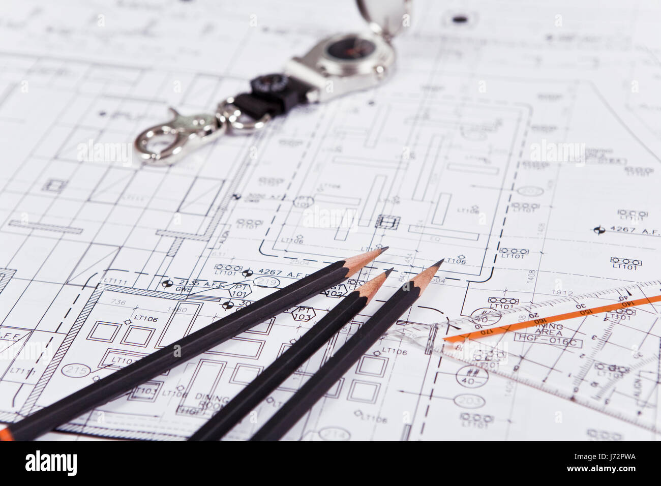 Architectural technical blueprint background, engineering, construction ...