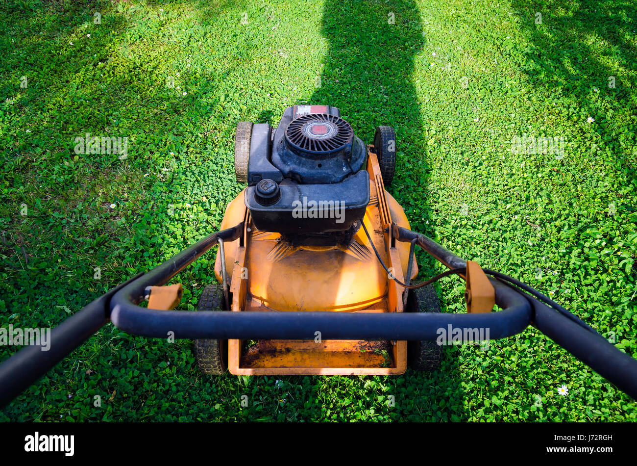Old grass cutter hi-res stock photography and images - Alamy