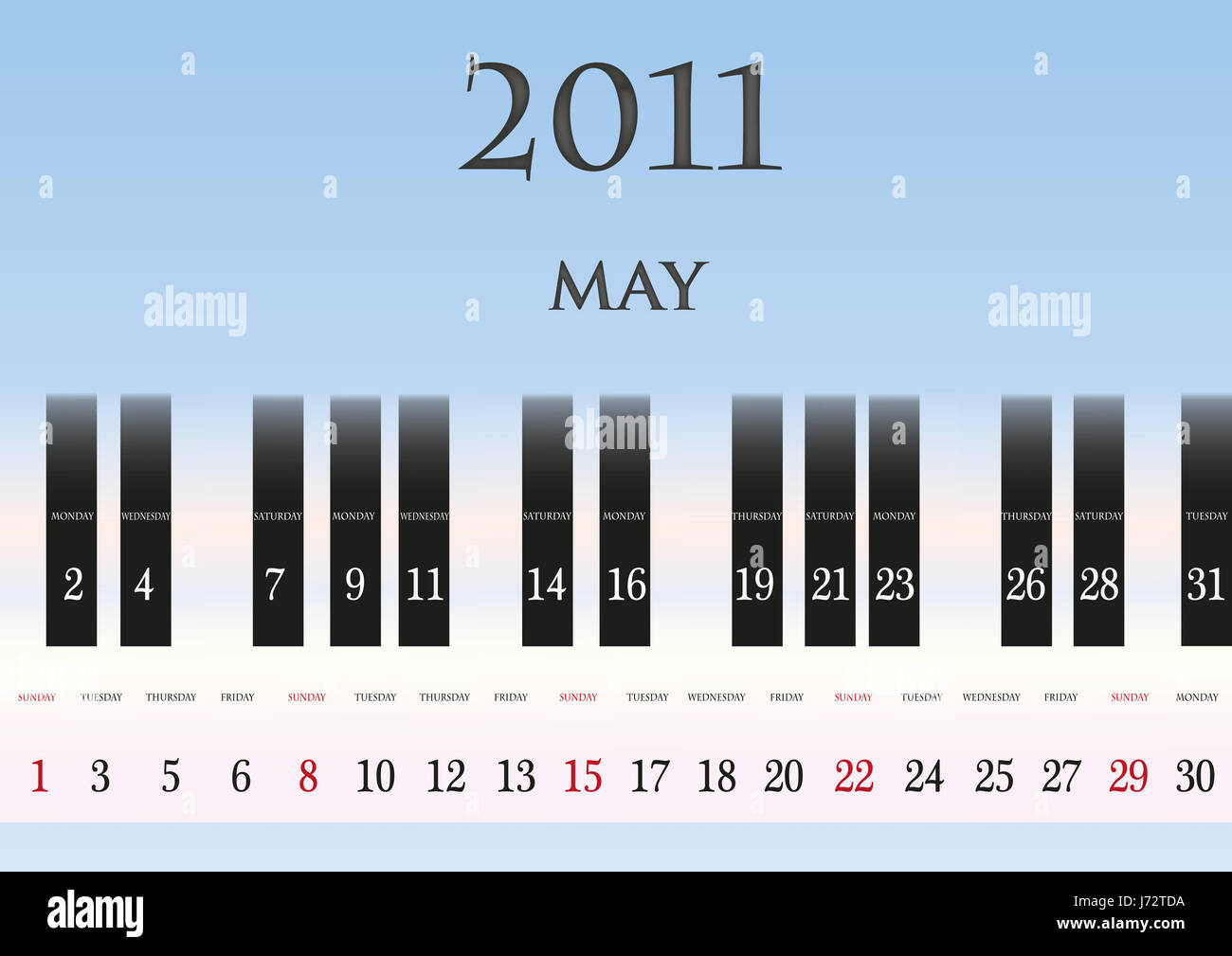 illustration May calender calendar blue graphic black swarthy jetblack ...