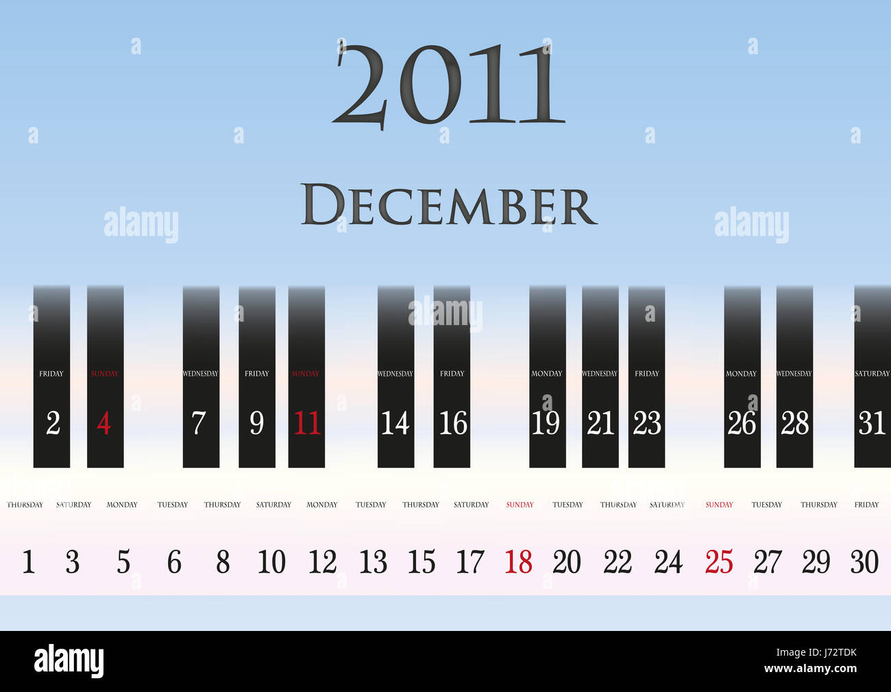 illustration december calender calendar blue graphic black swarthy ...