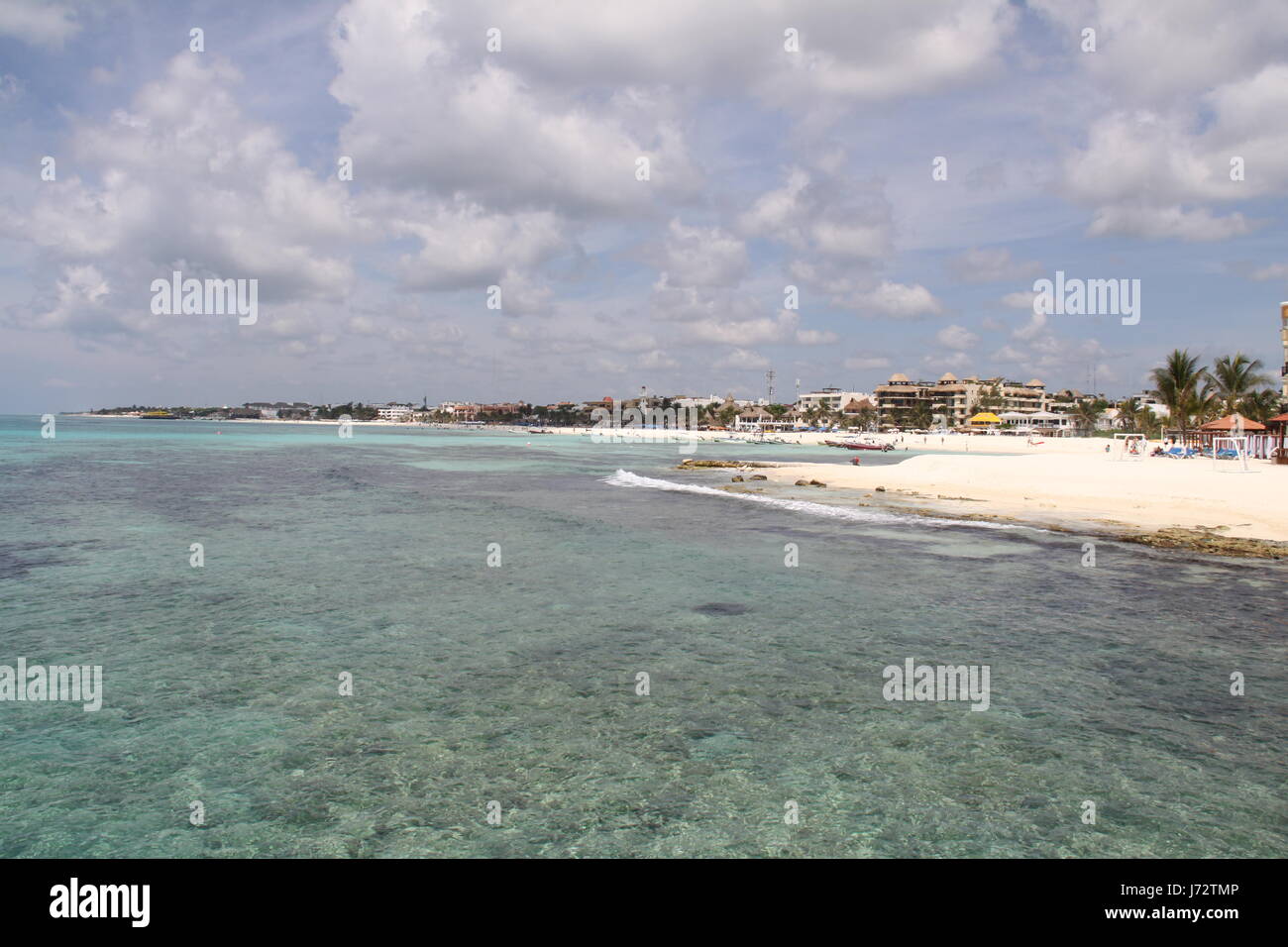 beautiful beach coast in mexico Stock Photo - Alamy