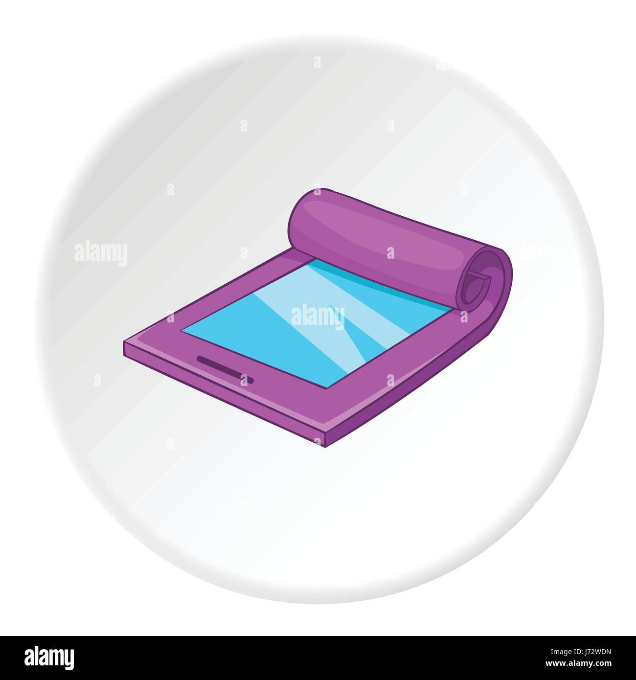 Flexible tablet icon, cartoon style Stock Vector Image & Art - Alamy