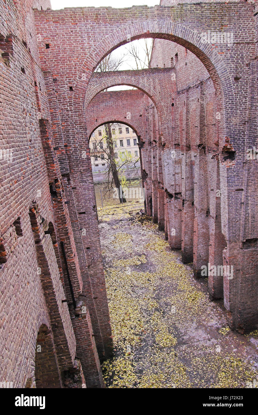 arch broken ruins doors old ancient building house building buildings ...