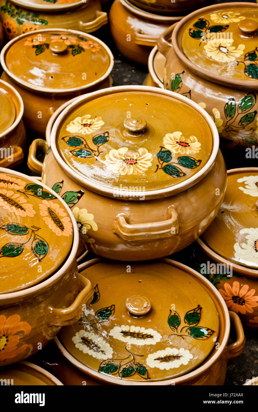 vessel traditional pot souvenir pottery romanian vase style close cup ...