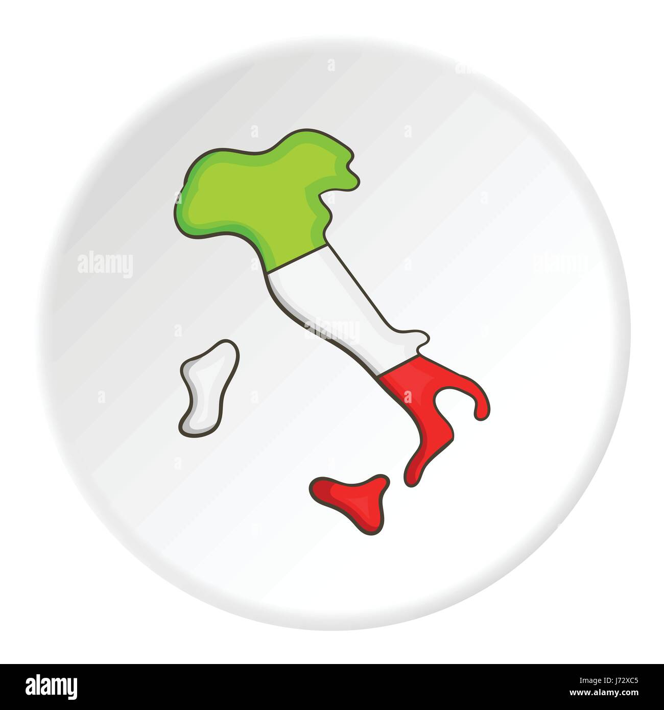 Map of Italy icon, cartoon style Stock Vector Image & Art - Alamy
