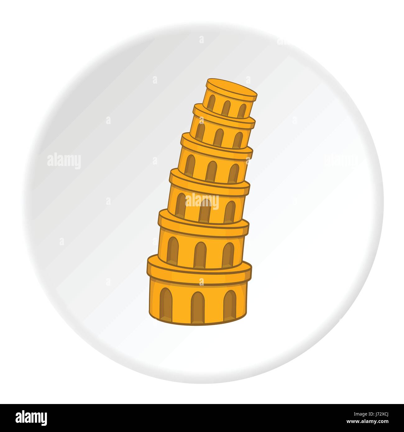 Leaning tower of Pisa icon, cartoon style Stock Vector Image & Art - Alamy