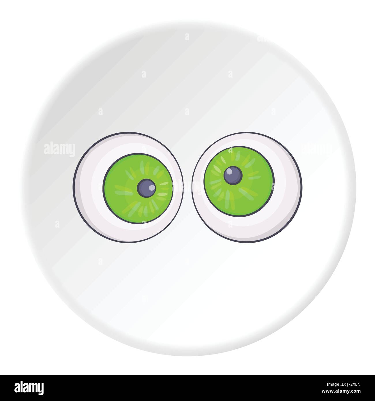Slant eyes icon, cartoon style Stock Vector Image & Art - Alamy
