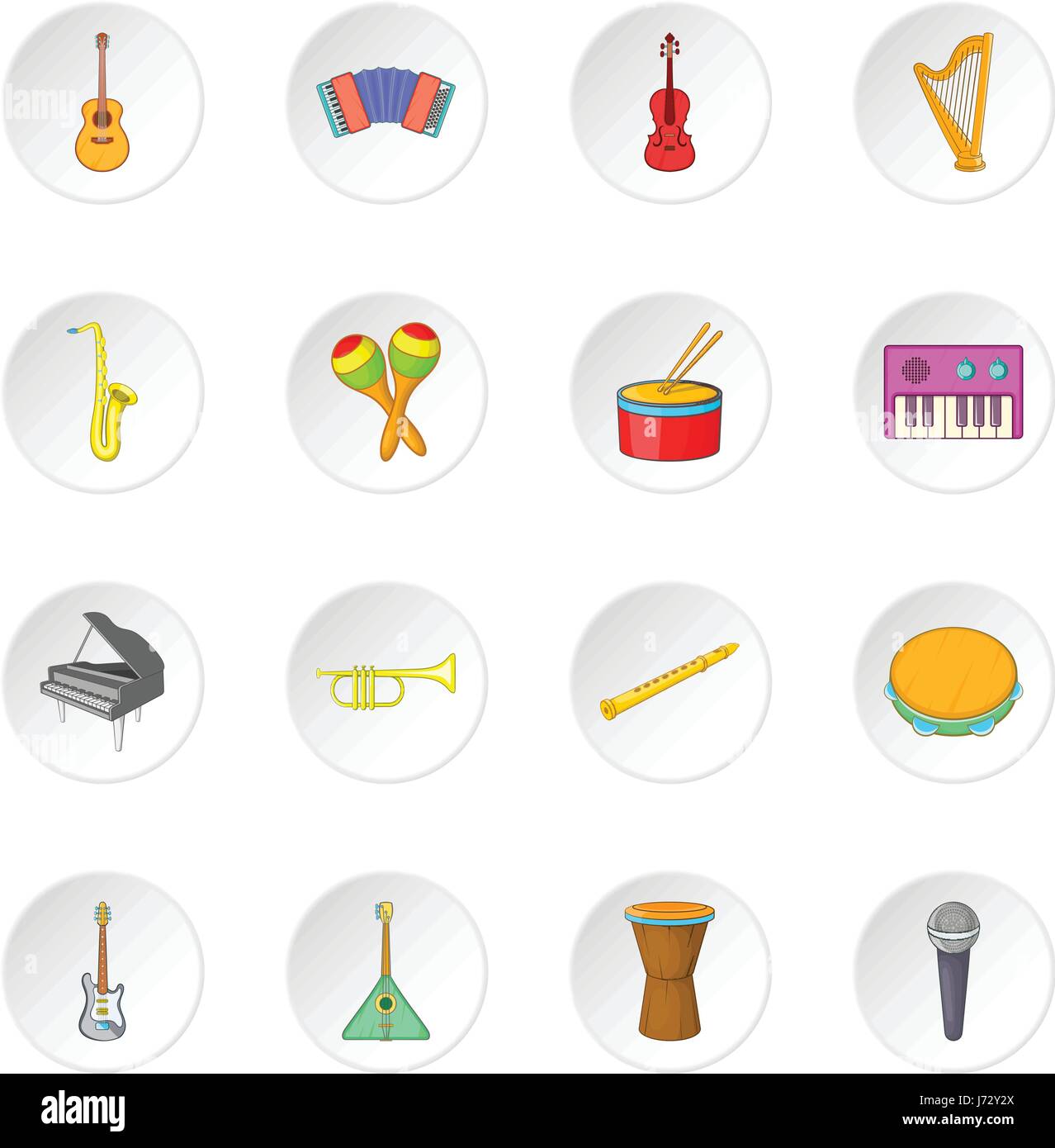 Musical instruments icons set, cartoon style Stock Vector Image & Art ... Musical instruments icons set, cartoon style Stock Vector Image & Art ...