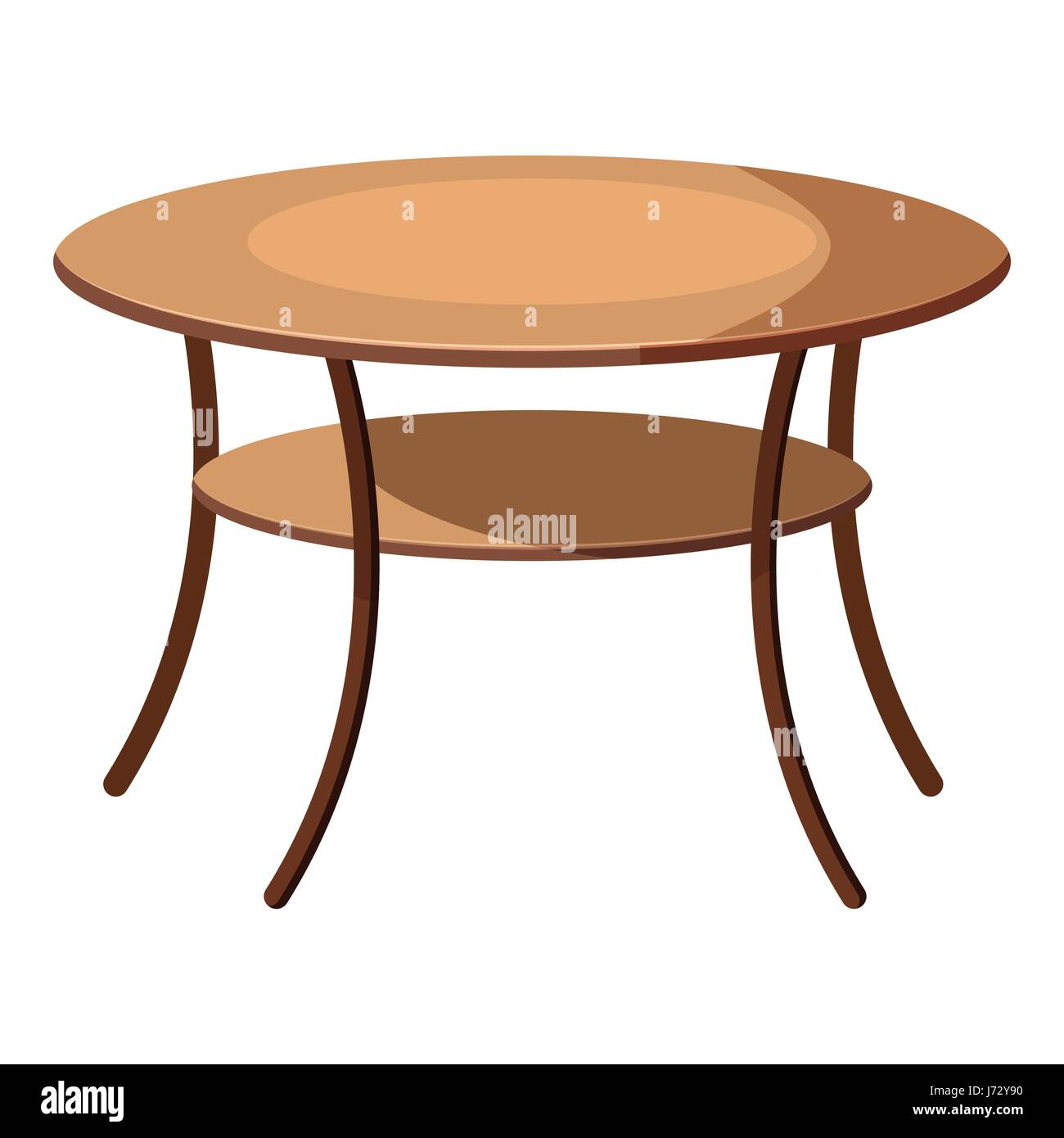 Round table icon, cartoon style Stock Vector Image & Art - Alamy