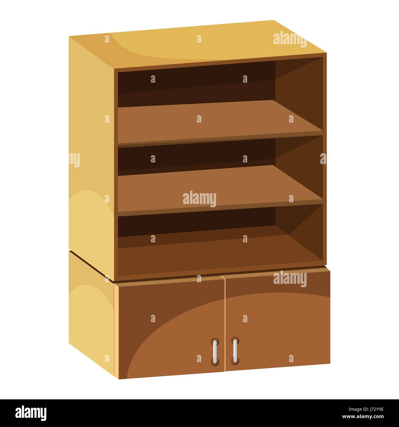 Wardrobe with shelves icon, cartoon style Stock Vector Image & Art - Alamy