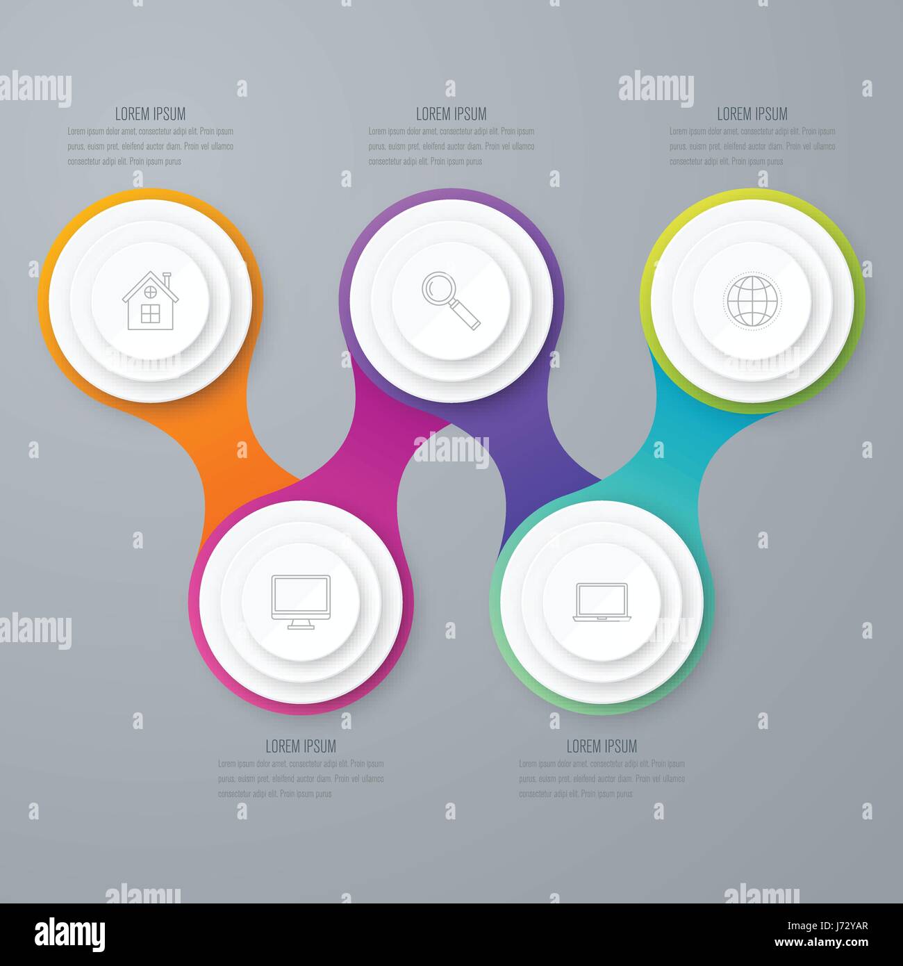 Business timeline infographics circles Stock Vector Images - Alamy