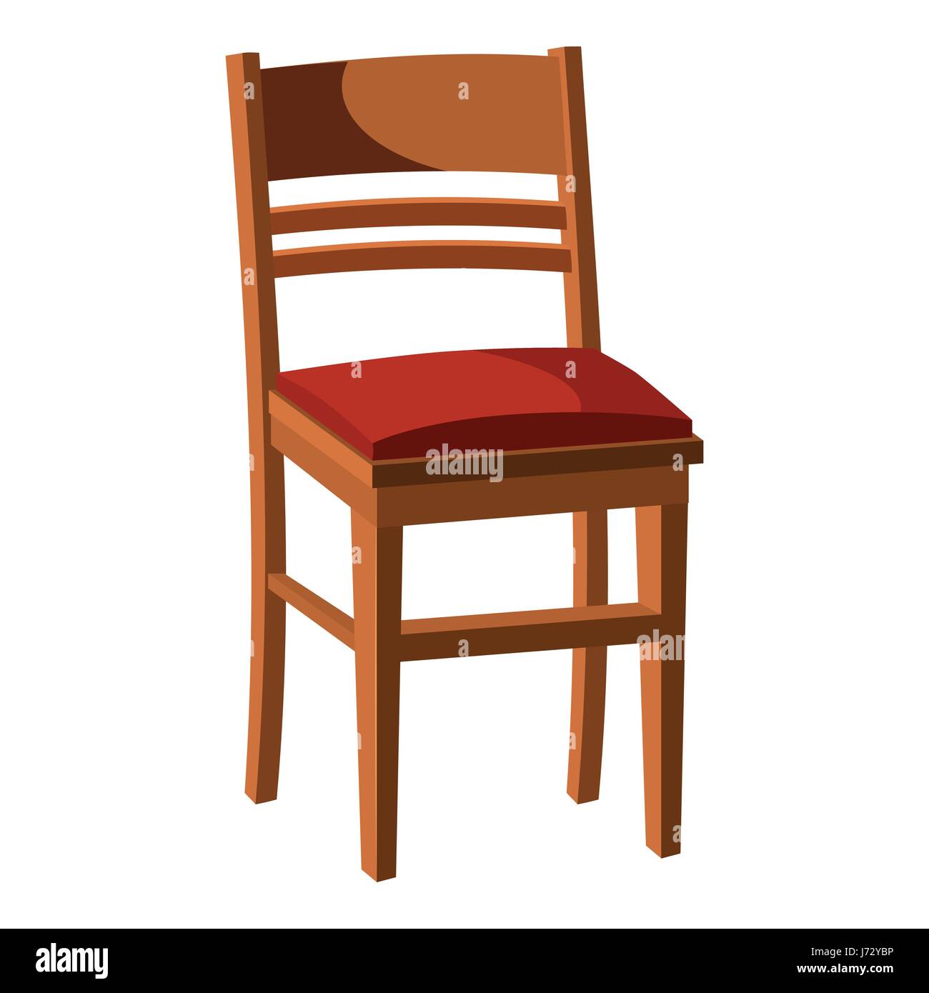 Wooden chair icon, cartoon style Stock Vector Image & Art - Alamy