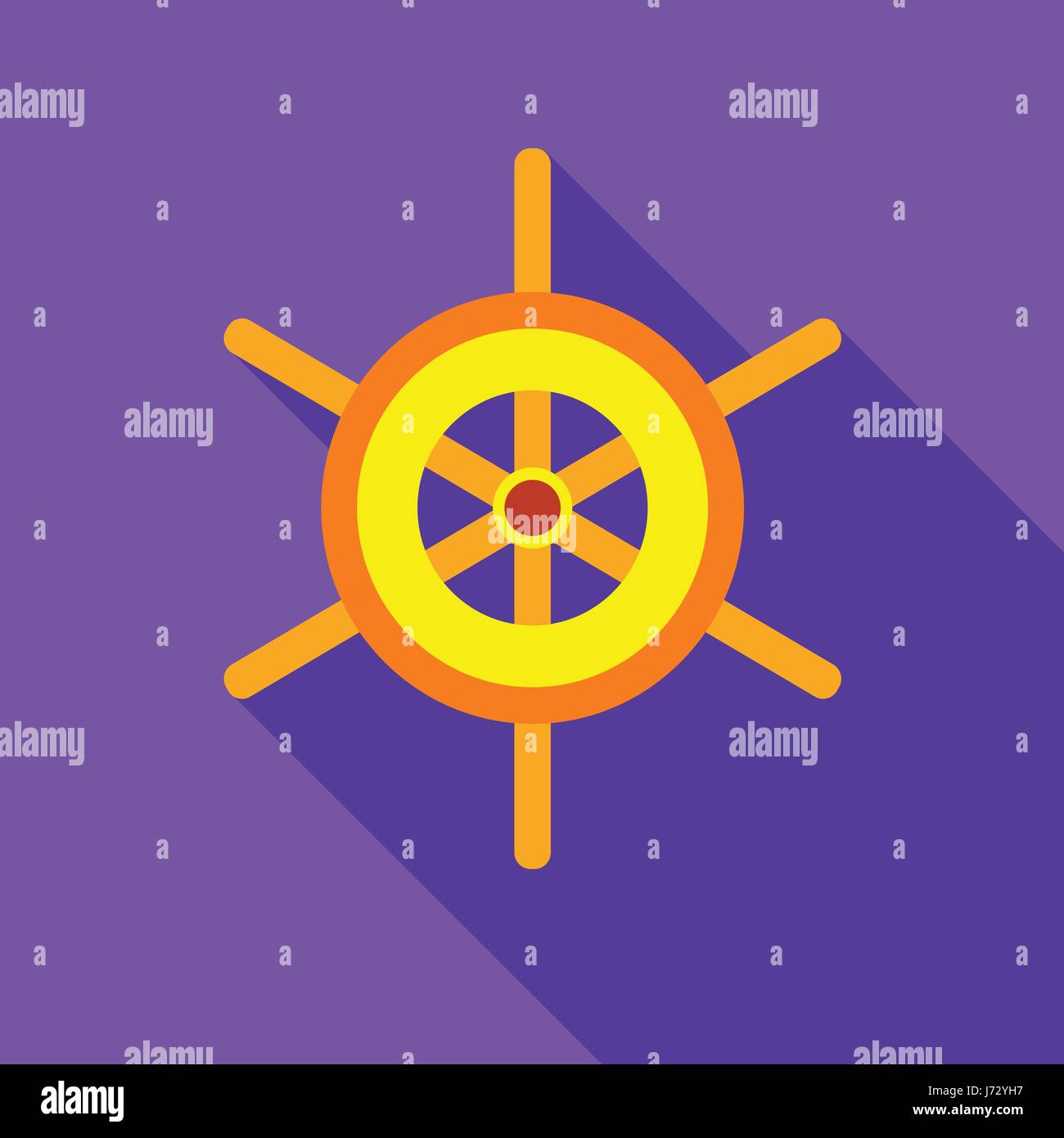 Wheel of ship icon, flat style Stock Vector Image & Art - Alamy