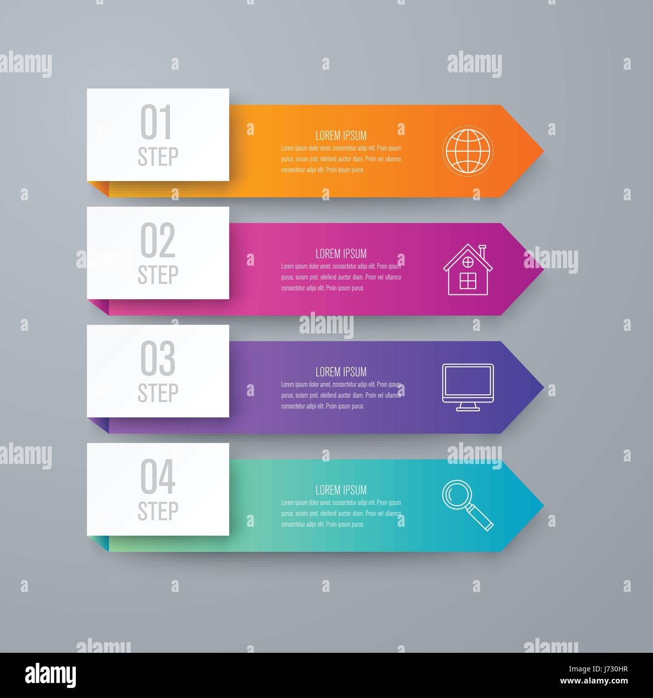 Vector illustration infographics four options Stock Vector Image & Art ...