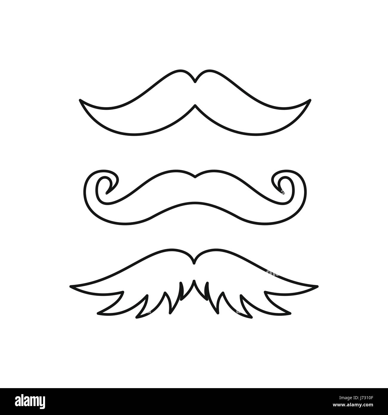 Mustache Outline