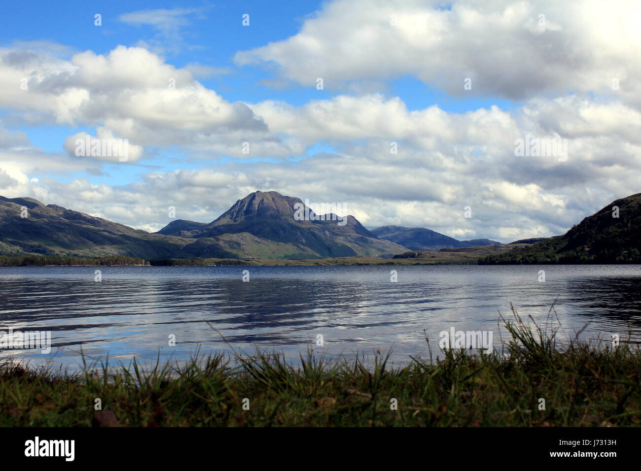 slioch on loch maree Stock Photo - Alamy