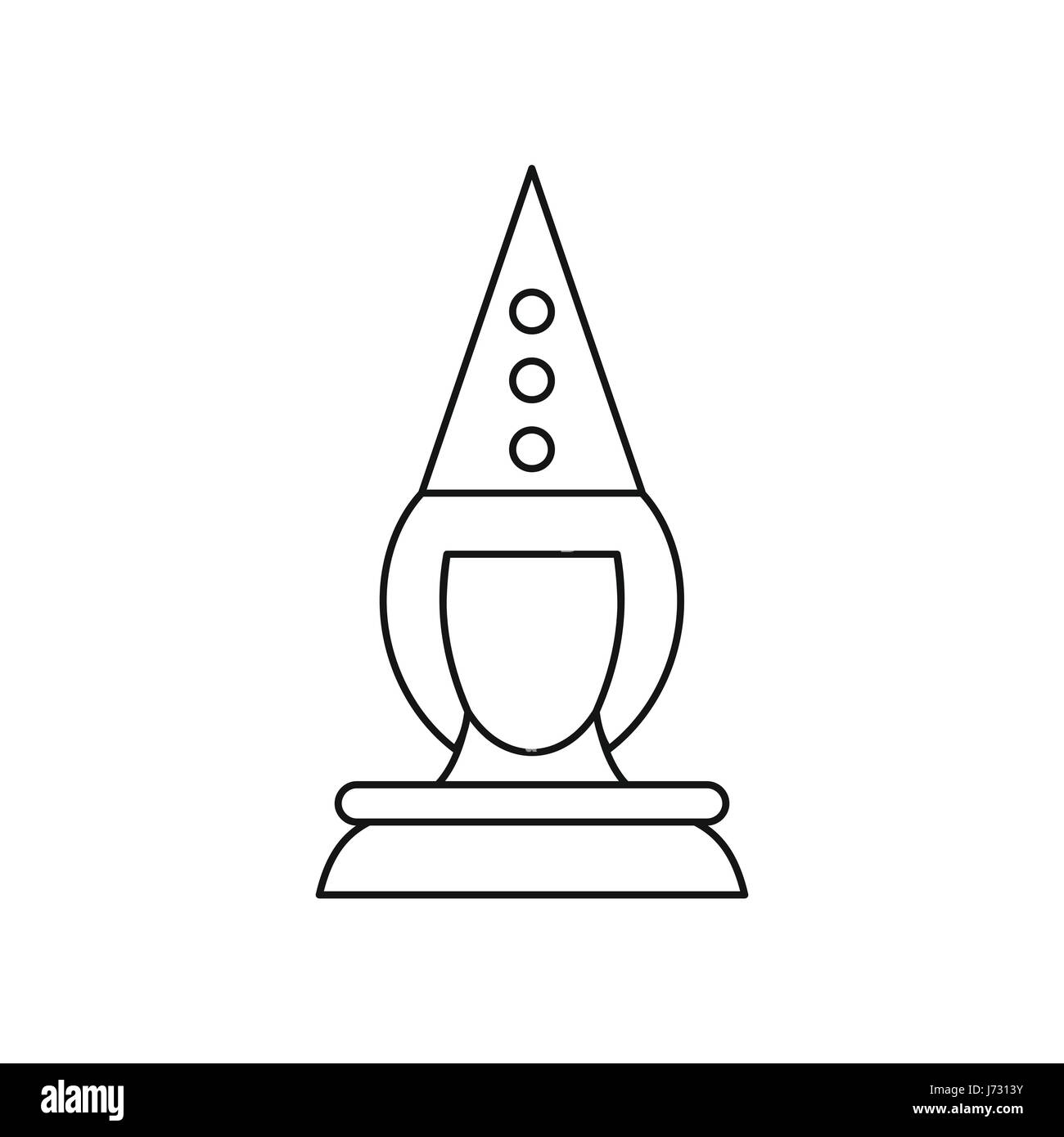 Depressed person icon outline Black and White Stock Photos & Images - Alamy