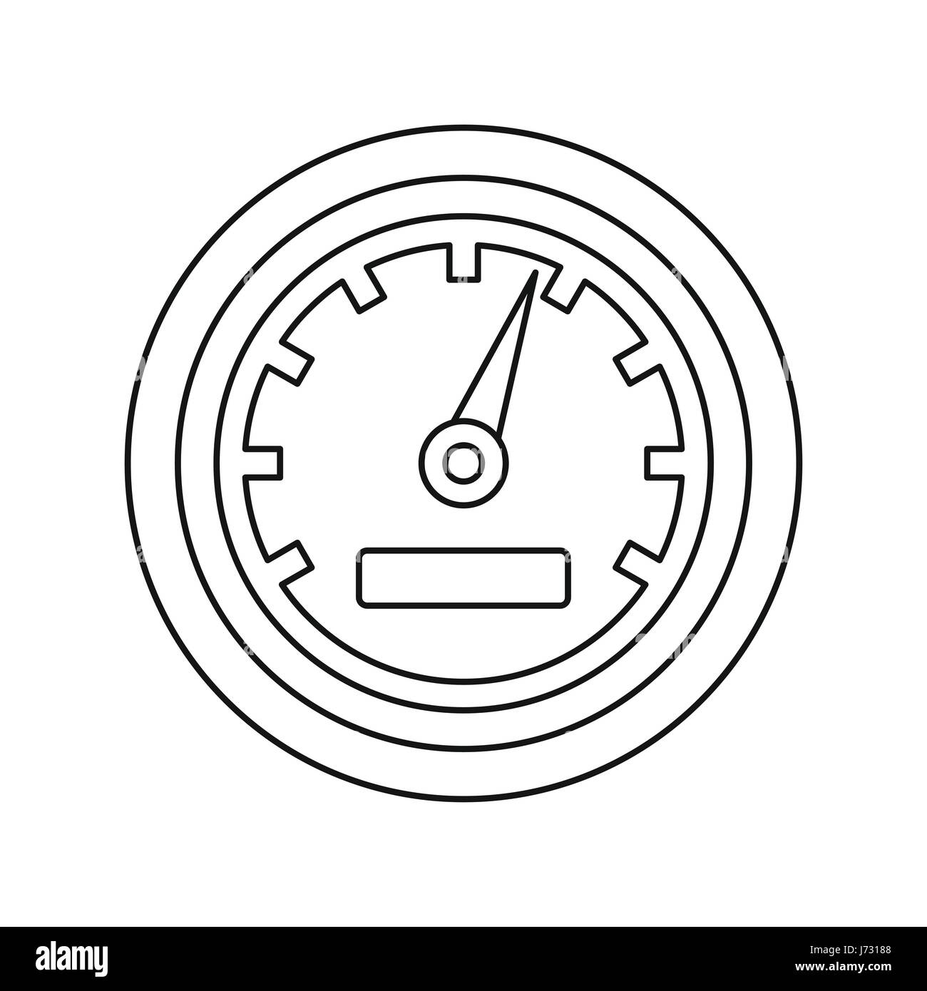 Car speedometer icon, outline style Stock Vector Image & Art - Alamy