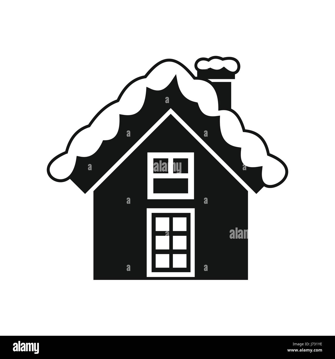 Frost window cabin Stock Vector Images - Alamy