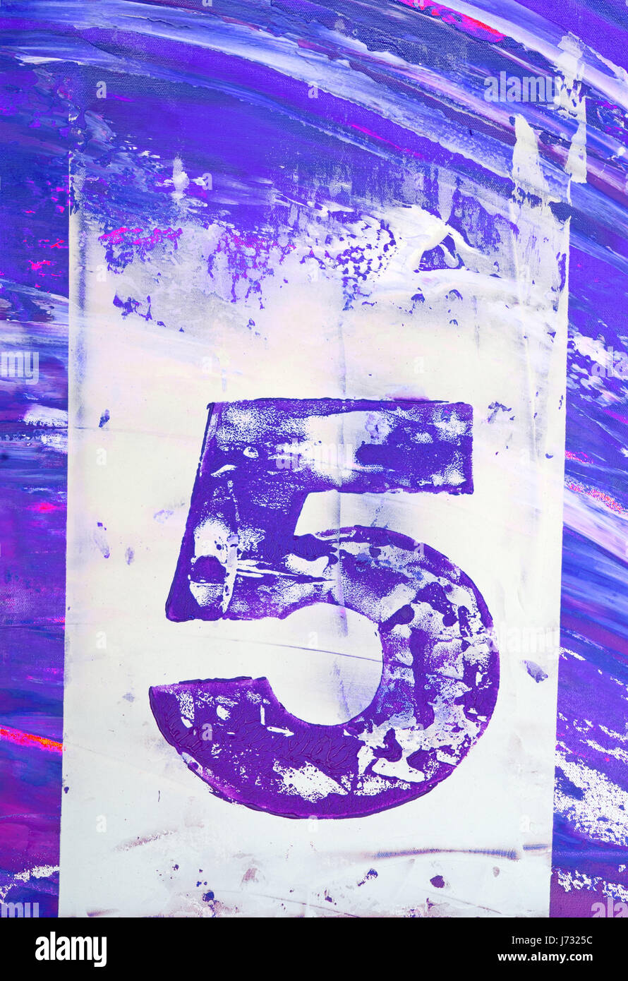 painting number 5 Stock Photo - Alamy