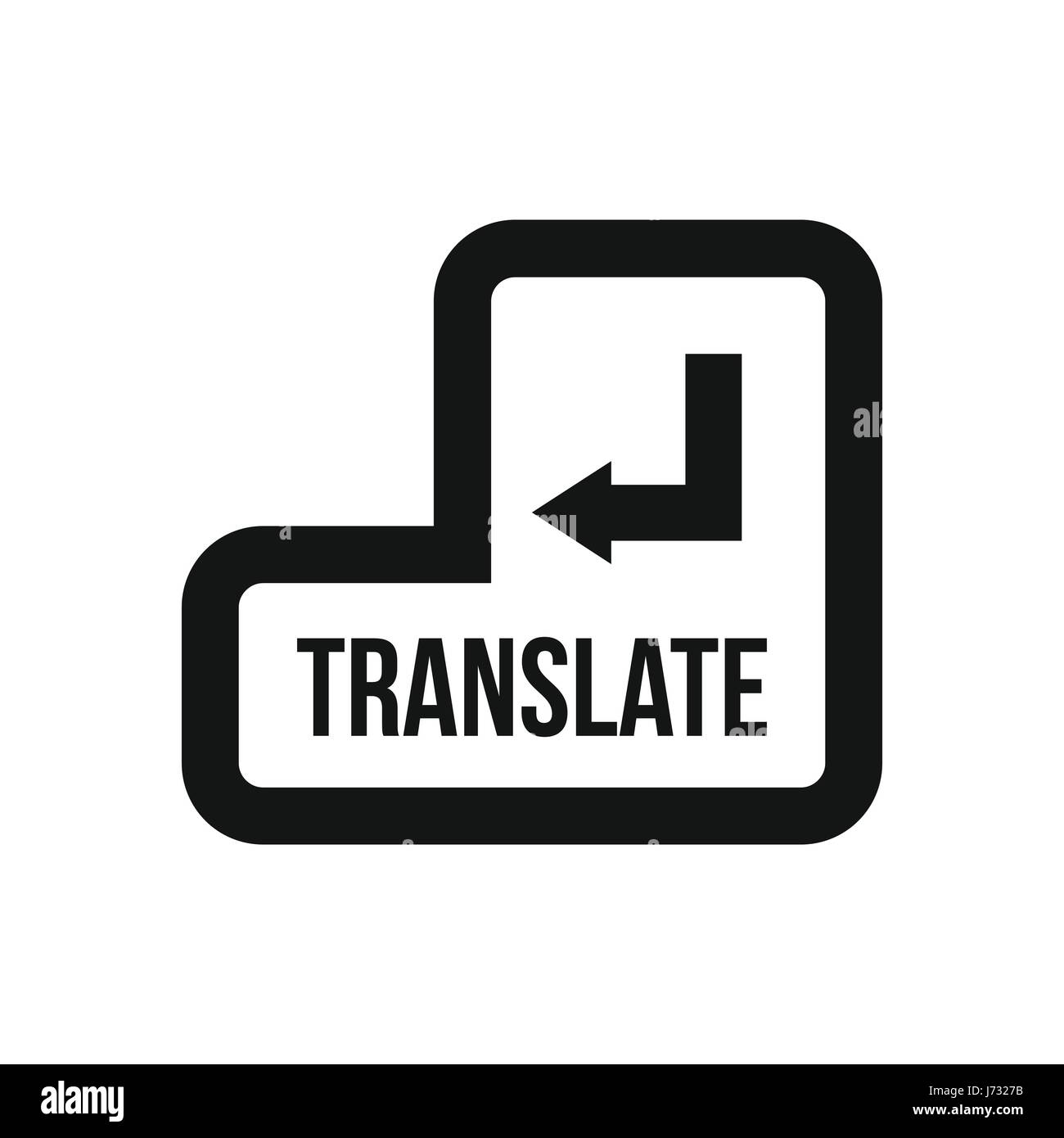 Translate button icon, simple style Stock Vector Image & Art - Alamy