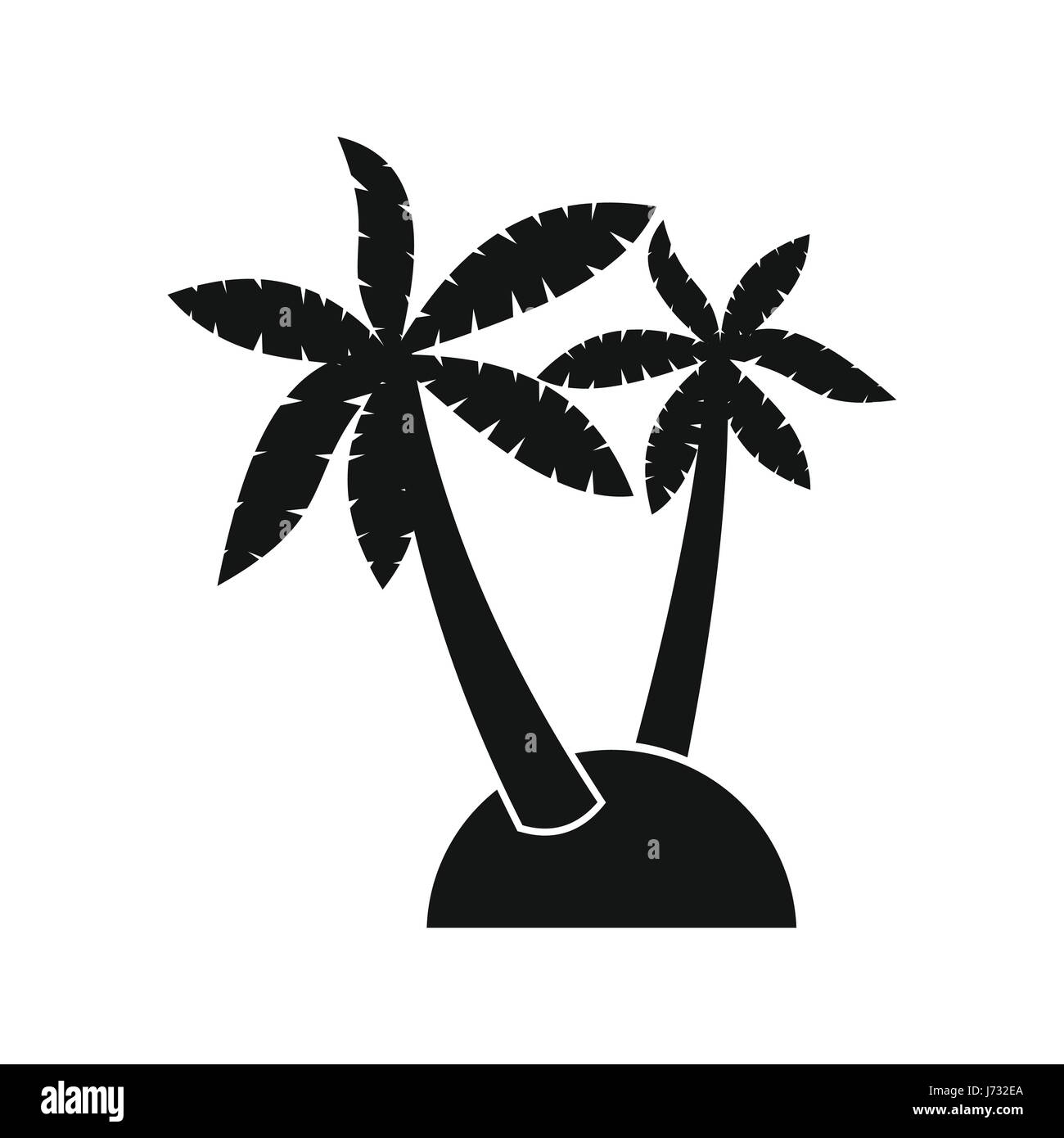 Palm trees icon, simple style Stock Vector Image & Art - Alamy