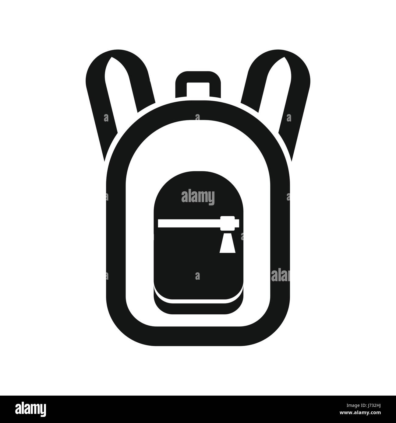 Backpack icon in simple style Stock Vector Image & Art - Alamy