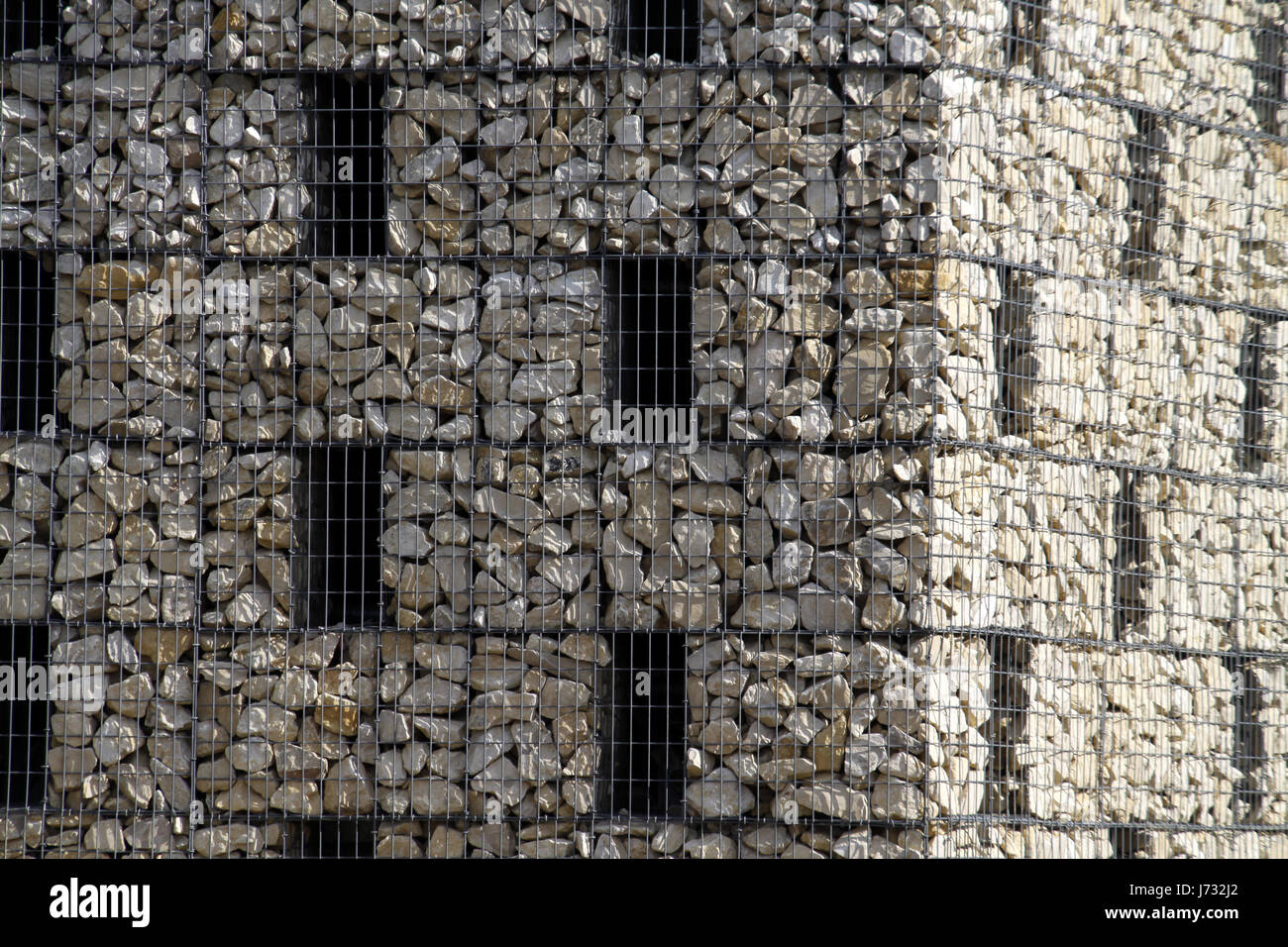 wall of gabions Stock Photo - Alamy