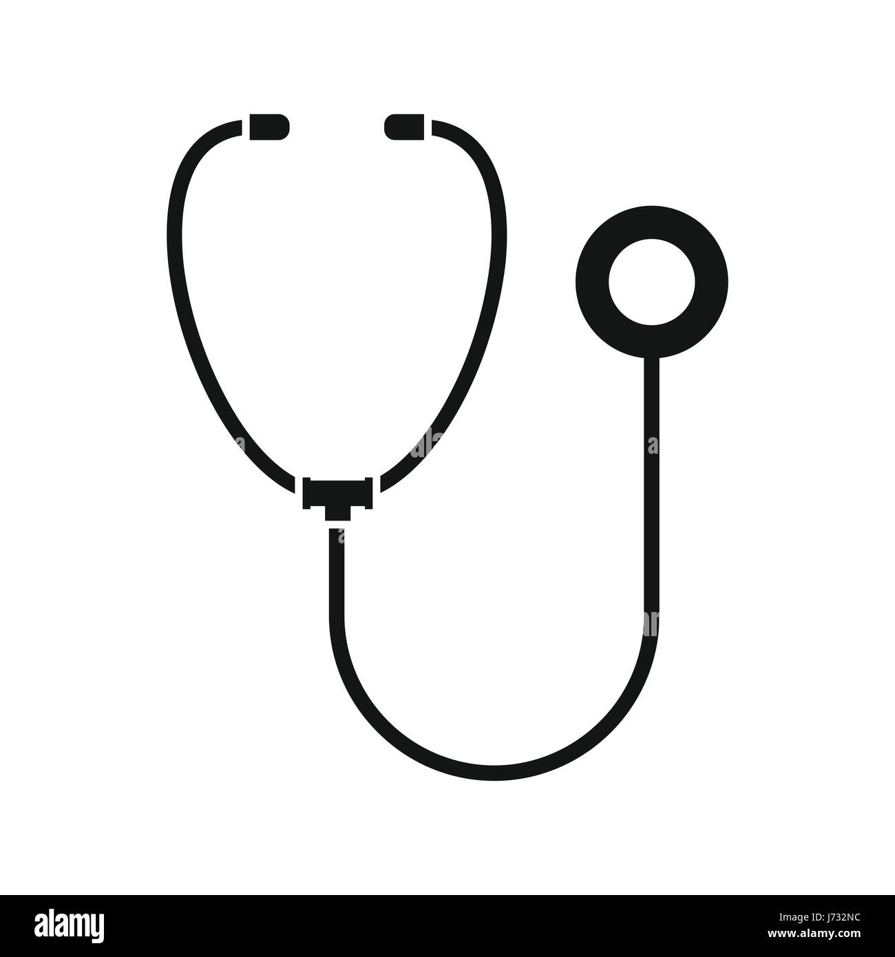 Phonendoscope icon in simple style Stock Vector Image & Art - Alamy