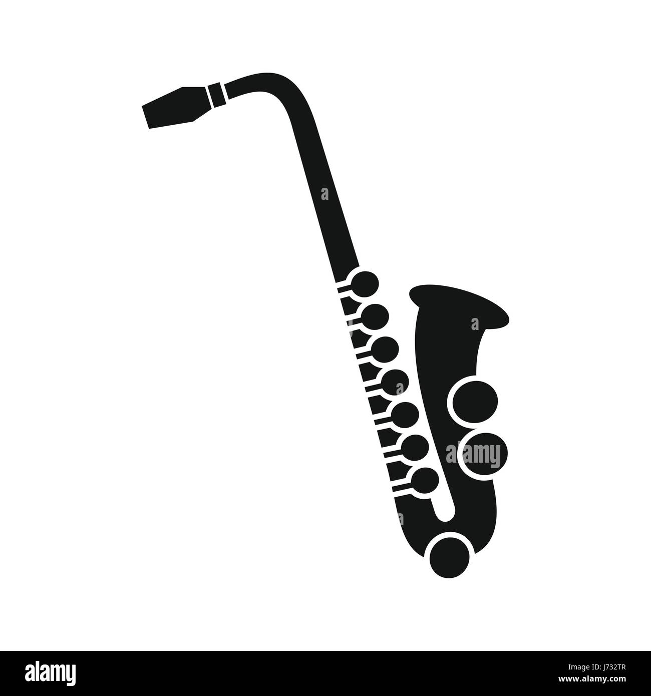 Simple Saxophone Silhouette